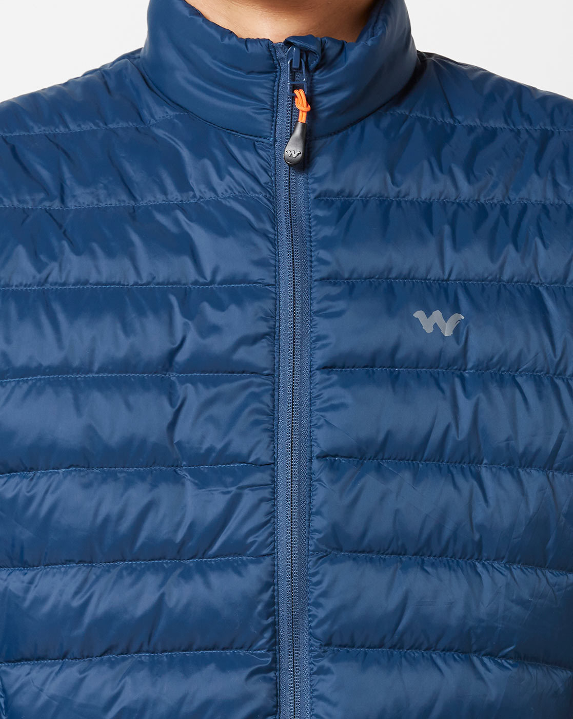 Buy Navy Blue Wildcraft Baffle Quilted Zip-Front Jacket | AJIO
